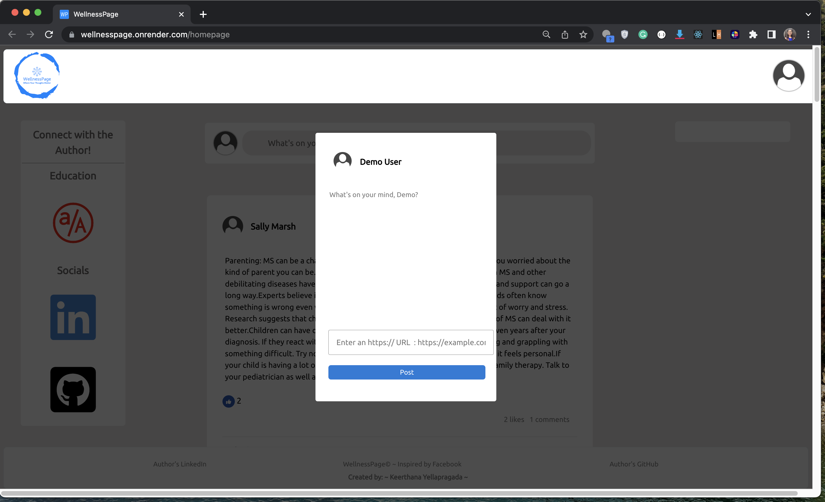 GitHub - Keerthana-Yellapragada/Facebook-Clone