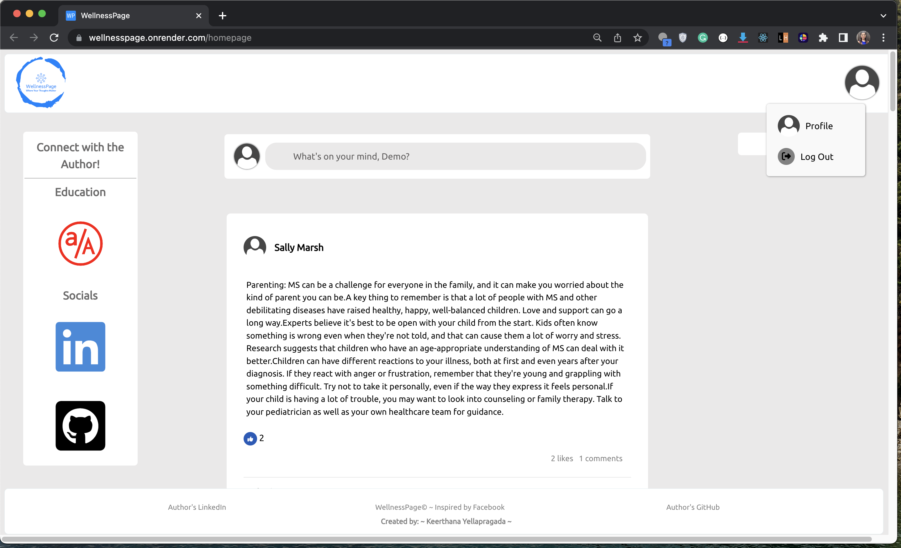GitHub - Keerthana-Yellapragada/Facebook-Clone