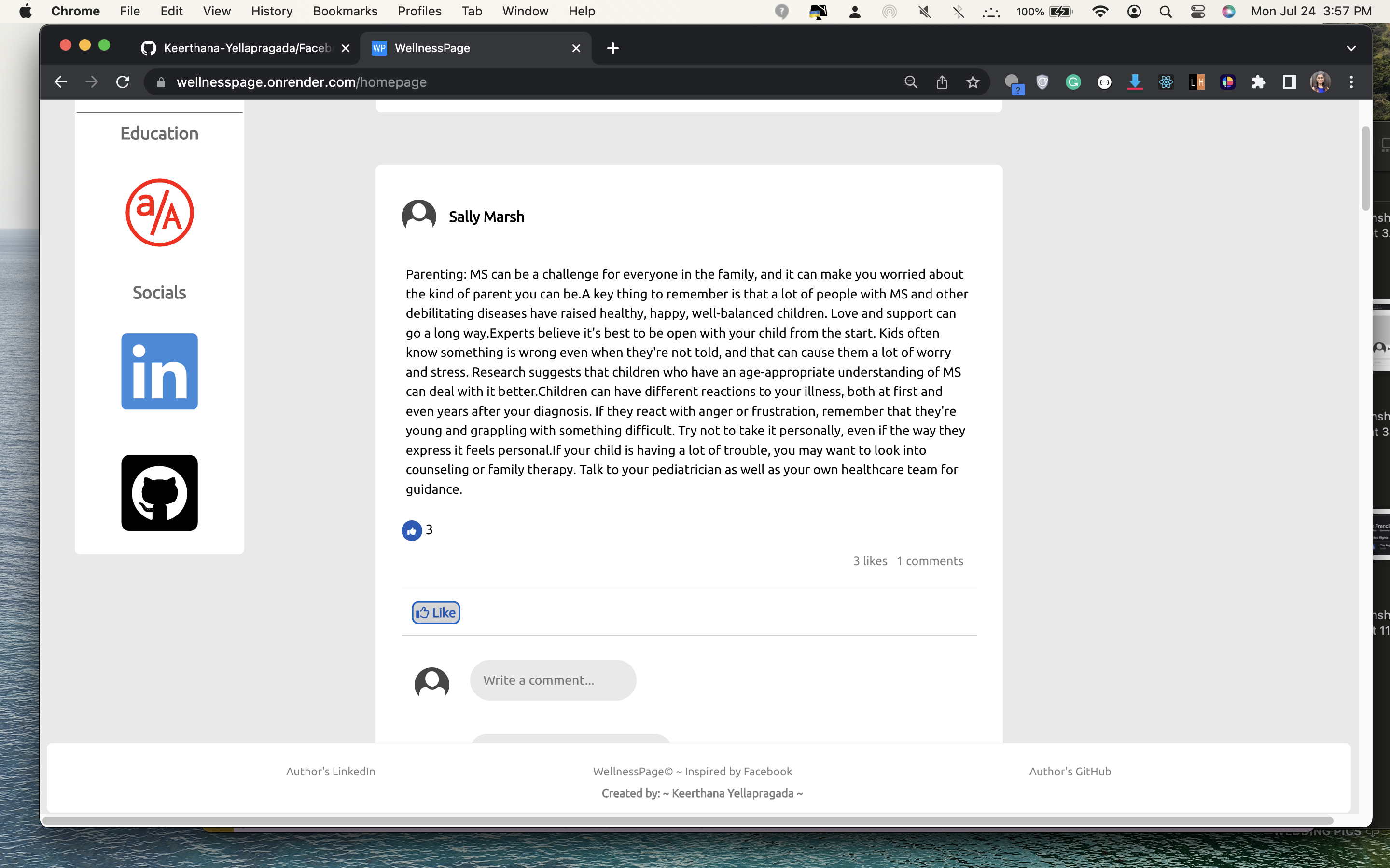 GitHub - Keerthana-Yellapragada/Facebook-Clone