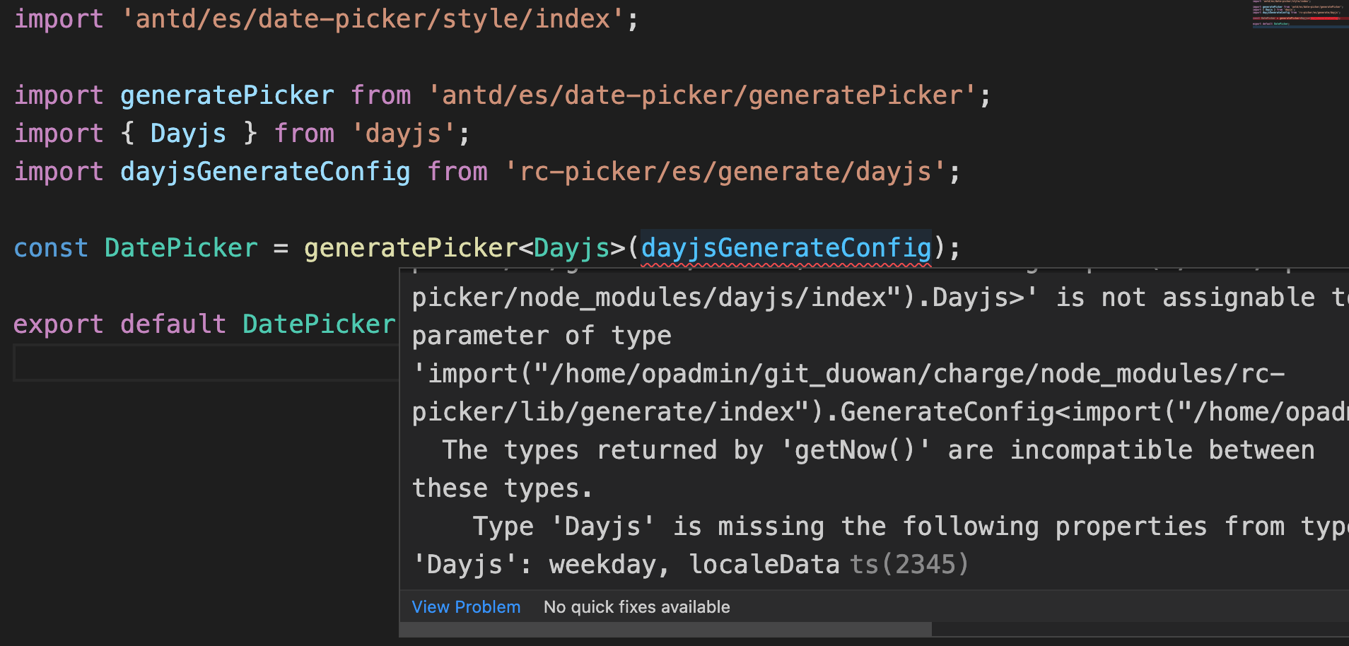 Dayjs@1.11.3替换Momentjs时，出现Types错误 · Issue #35964 · ant-design/ant-design · GitHub