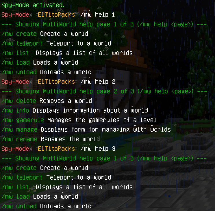 "/mw help 3" shows the results of page 1 · Issue #265 · CzechPMDevs/MultiWorld · GitHub