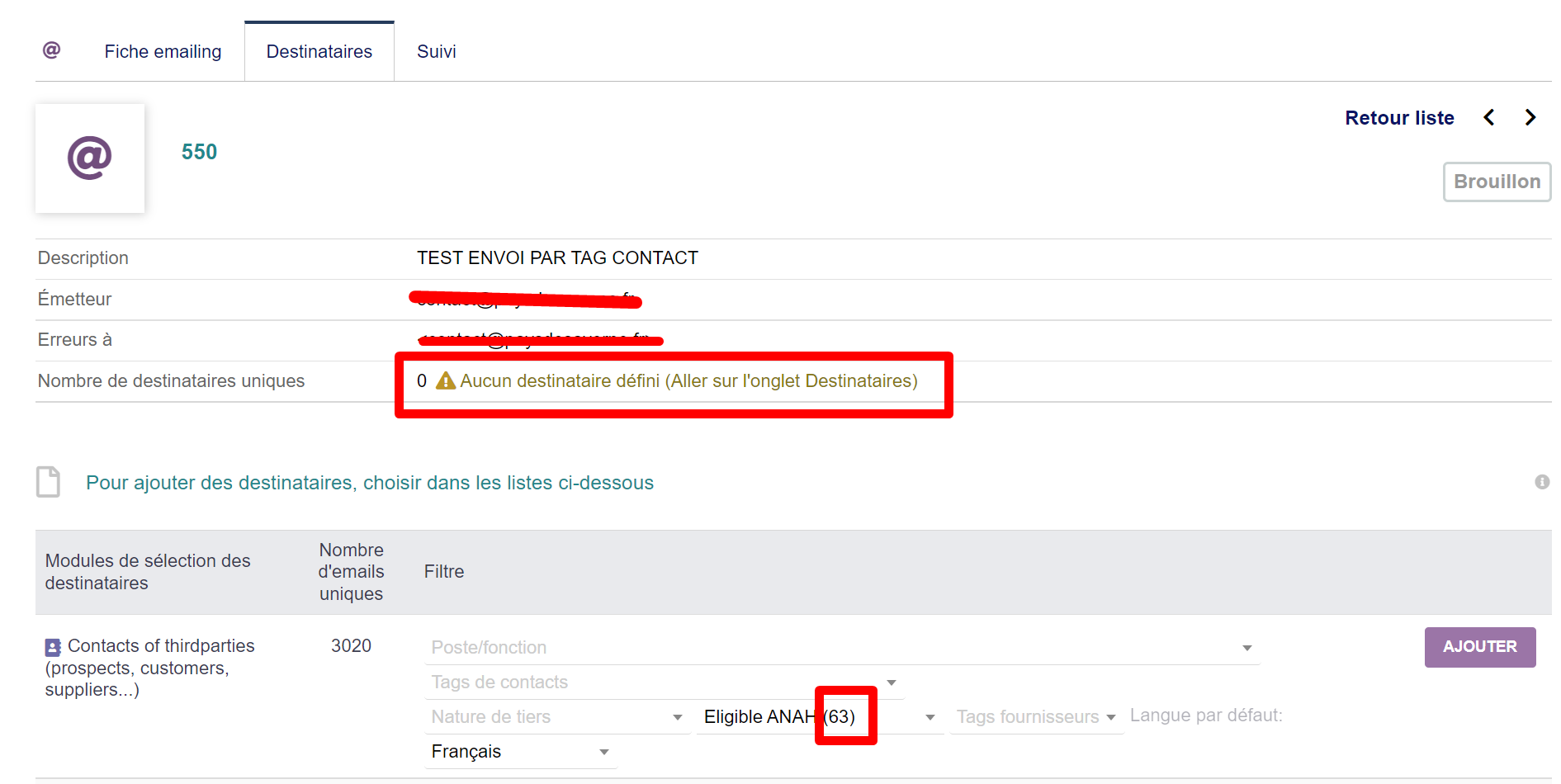 No contacts selection by tag in the emailing module · Issue #23238 · Dolibarr/dolibarr · GitHub