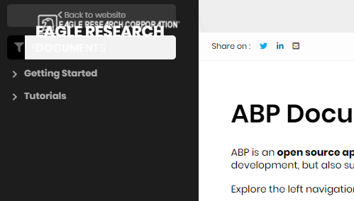 Doc Menu Not Displaying correctly · Issue #4185 · abpframework/abp · GitHub