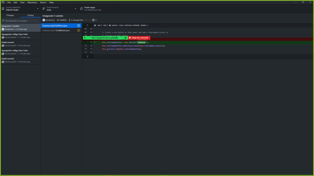 GitHub - XavierLopezM/Taller01-Snake: Taller01 - Grupo02