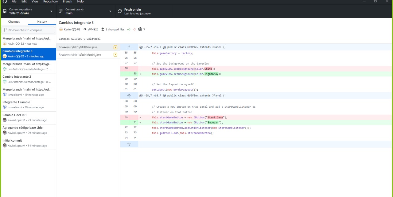 GitHub - XavierLopezM/Taller01-Snake: Taller01 - Grupo02