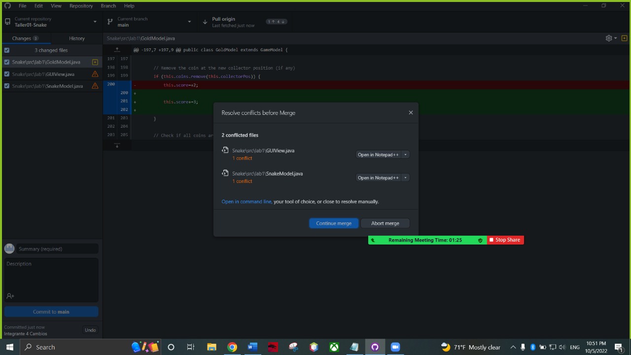 GitHub - XavierLopezM/Taller01-Snake: Taller01 - Grupo02