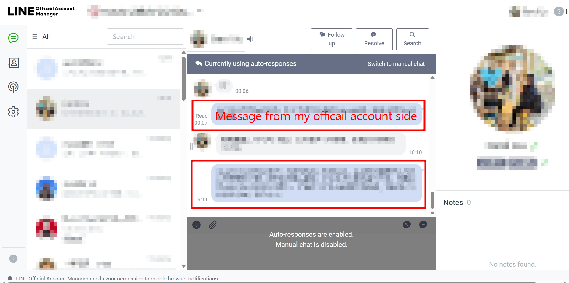 Is It Possible To Get The Message From The Official Line Account Owner · Issue 435 · Line