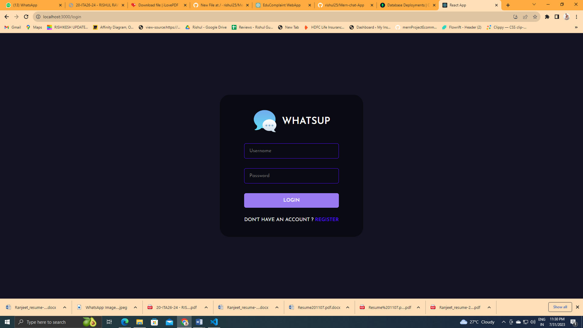 GitHub - rishul25/Mern-chat-App