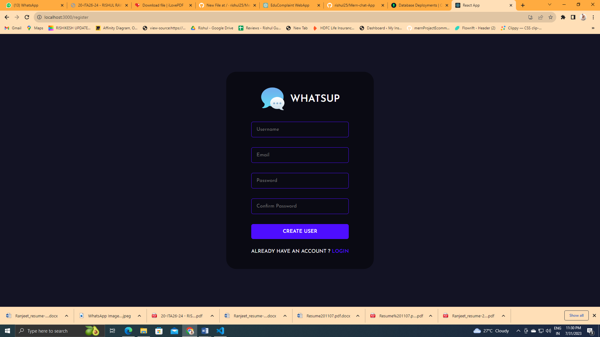 GitHub - rishul25/Mern-chat-App