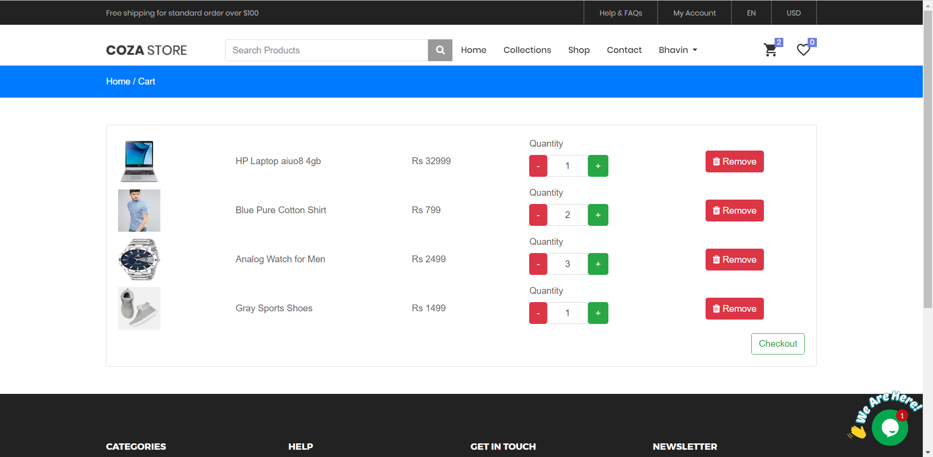 GitHub - BhavinShiyaniya/CozaStore-ecommerce: Caza Store is an e-commerce website made in python ...