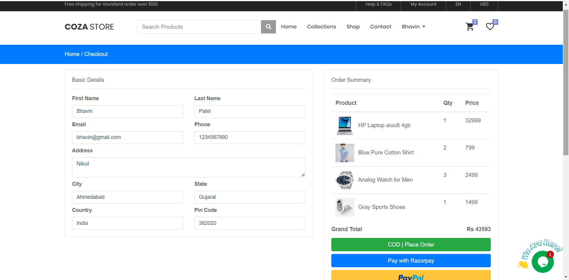 GitHub - BhavinShiyaniya/CozaStore-ecommerce: Caza Store is an e ...