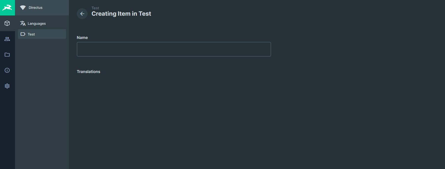 Create Translations Field Not Working · Issue 6070 · Directus Directus · Github