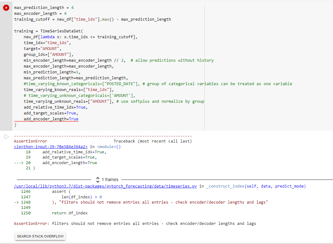 Assertionerror Filters Should Not Remove Entries All Entries Check Encoderdecoder Lengths