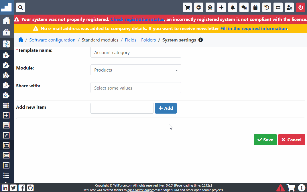 Product Categroy cannot be edited · Issue #9593 · YetiForceCompany/YetiForceCRM · GitHub