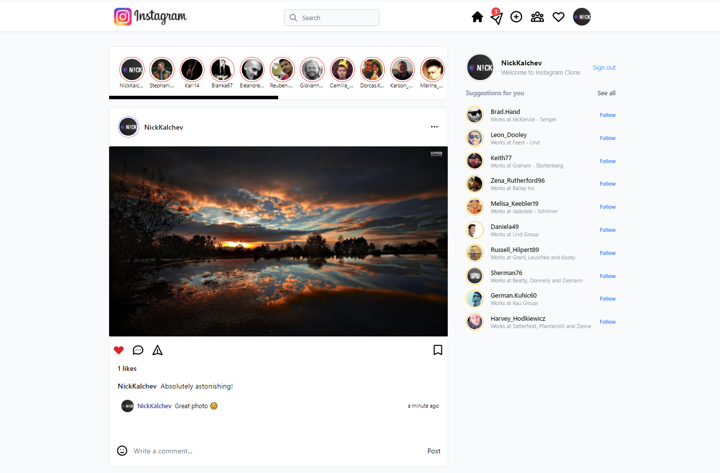 GitHub - NickKalchev/instagram-clone