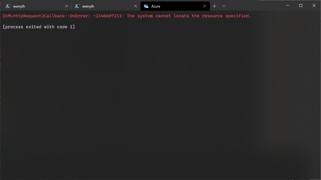Windows Terminal Preview Version: 1.0.1402.0 - Azure Cloud Shell won't ...