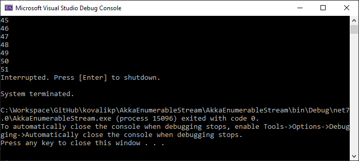 Source From Iasyncenumerable Is Not Disposed On Shutdown While Interrupted Because Of Back