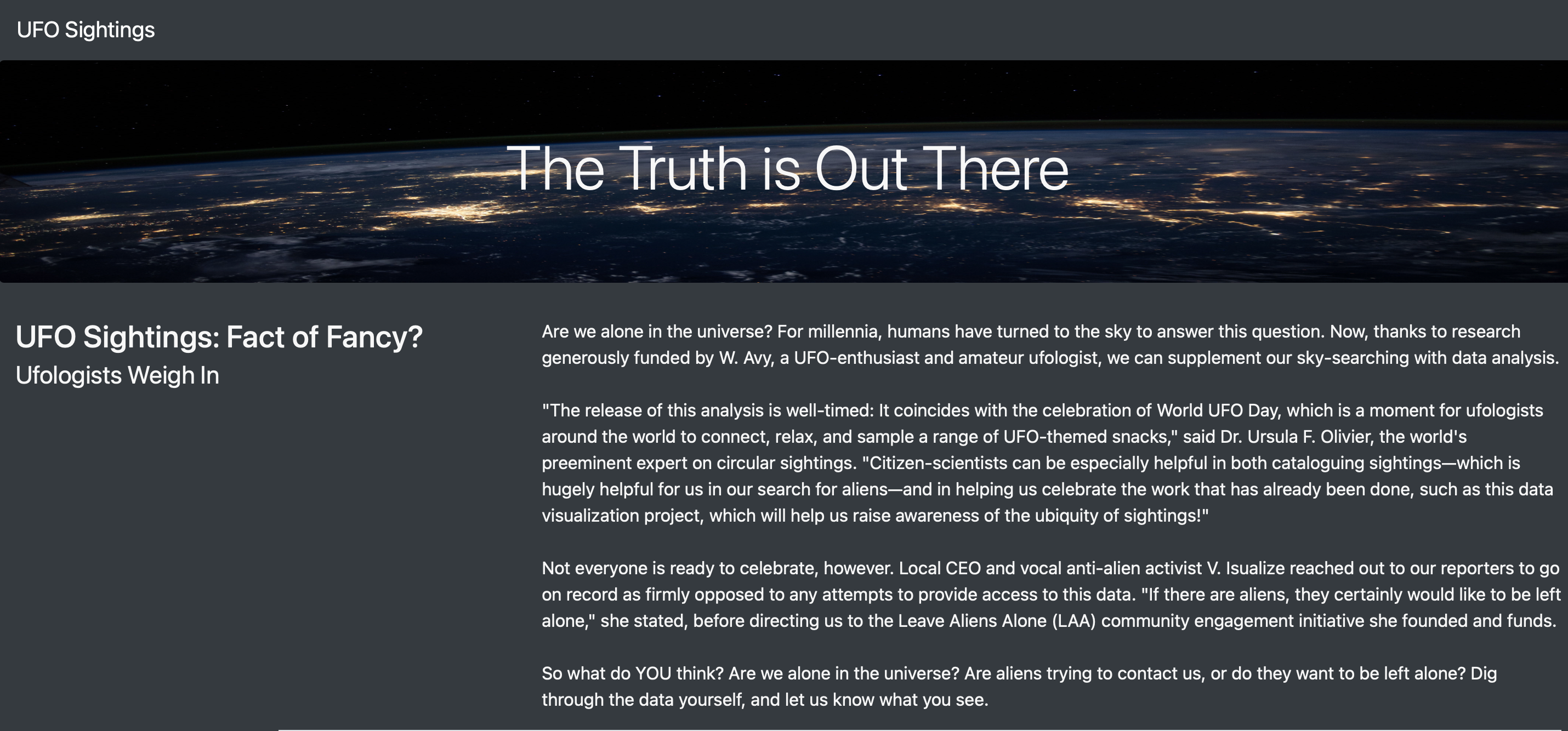 GitHub - fofonotholt/UFOs: Bootcamp Module 11