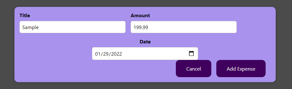 GitHub - KeithMurph/ExpenseTracker-React: Expense Tracker Done in React