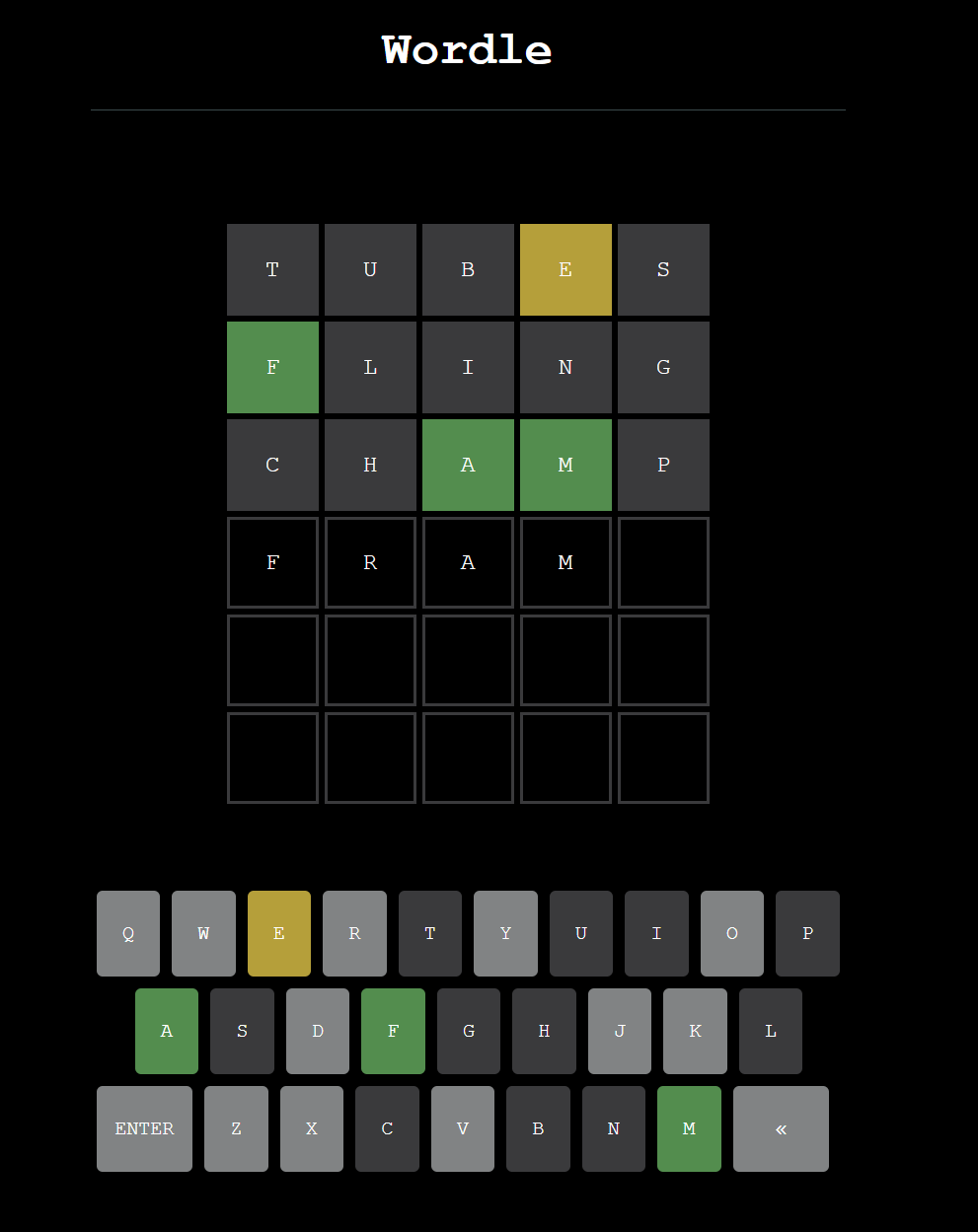 GitHub - KeithMurph/Wordle: Wordle clone for unlimited plays. Vanilla ...