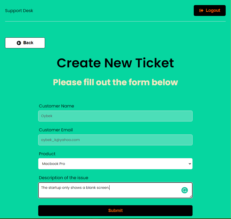 GitHub - OybekKayumov/support-desk: Support ticket application built ...