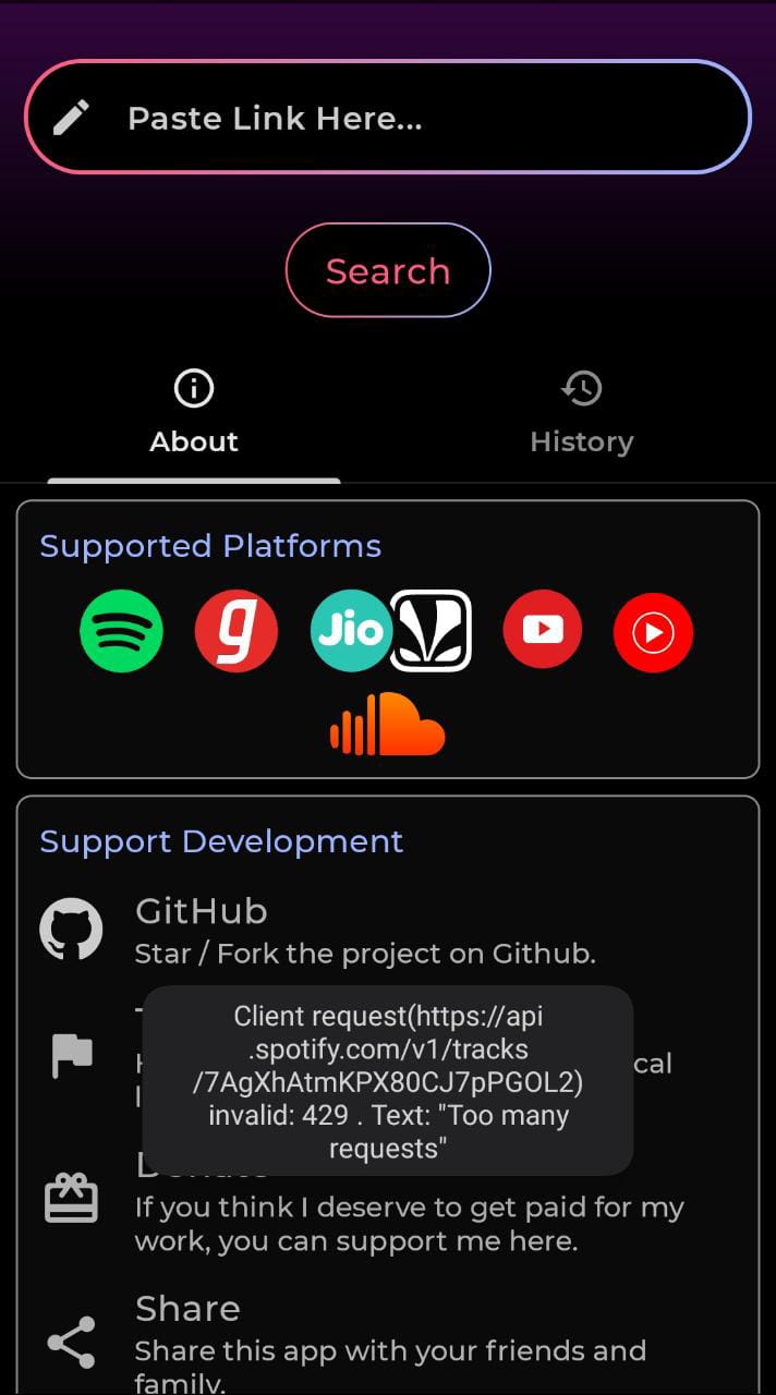 Spotify is not working · Issue #1816 · Shabinder/SpotiFlyer · GitHub