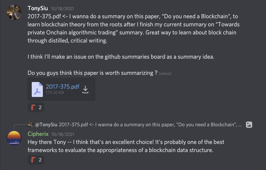 Research Summary: “Do you need a Blockchain” · Issue #222 · smartcontractresearchforum/research ...