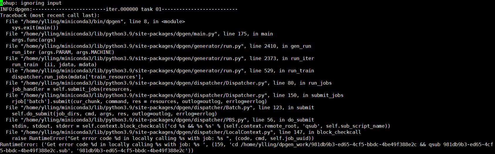 The Problem Of Main Process Dpgen Run · Issue 429 · Deepmodelingdpgen · Github 