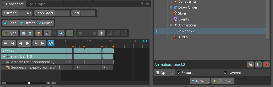 `Animation clean up` and the `Clean up` button removes second and ...