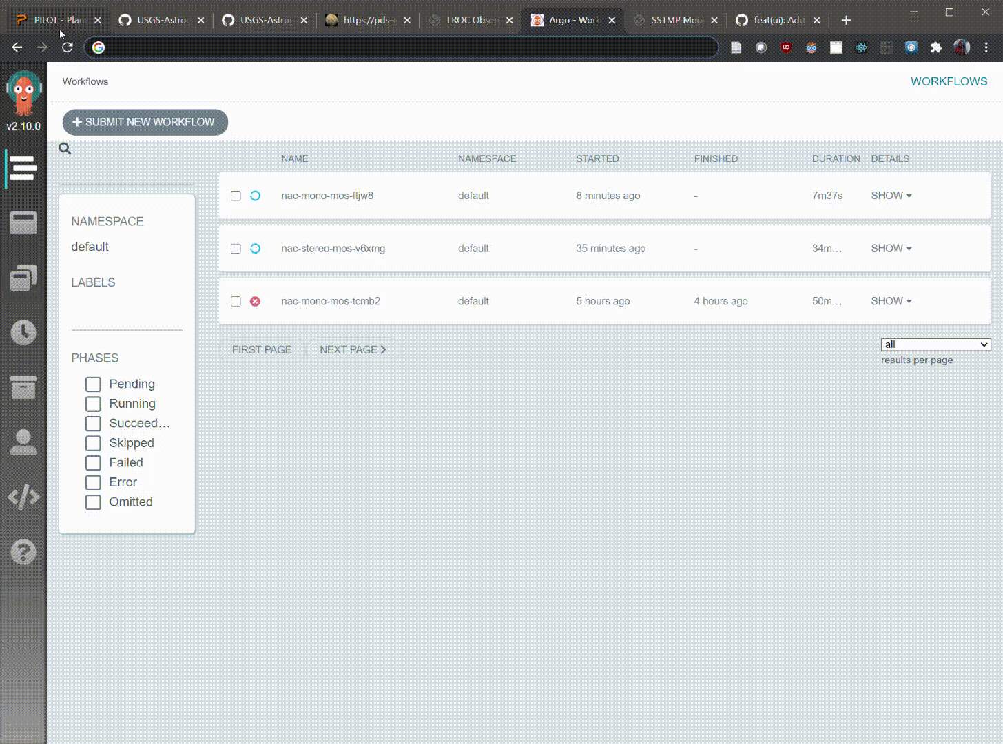 workflow list checkboxes cannot be unchecked · Issue #3923 · argoproj/argo-workflows · GitHub