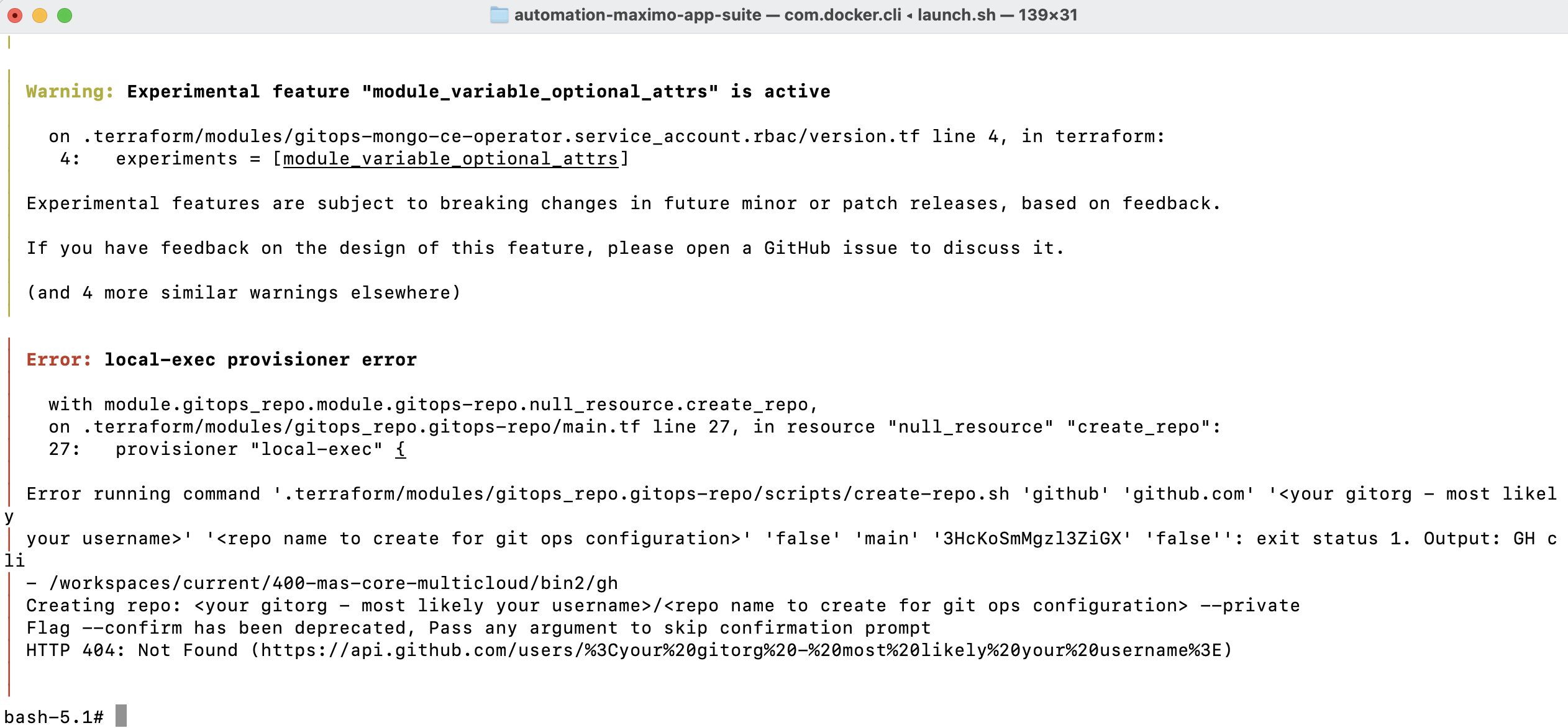 Inconsistent output from 400-mas-core-multicloud · Issue #3 · IBM/automation-maximo-app-suite ...