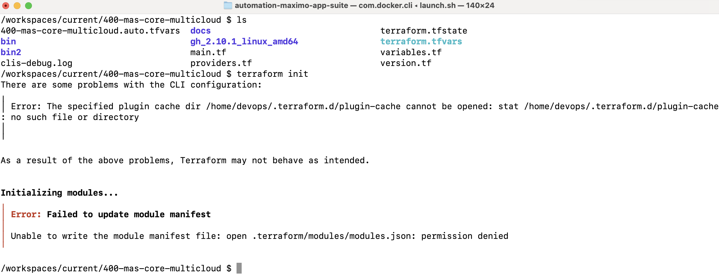 Access issue while running terraform init for 400-mas-core-multicloud · Issue #6 · IBM ...