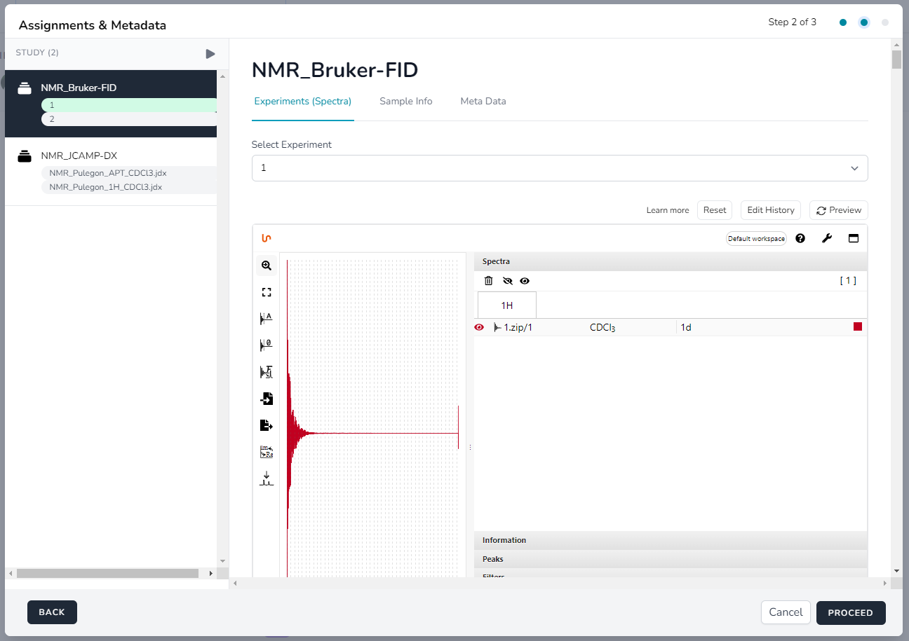 no processing data from Bruker format available via NMRrium · Issue #587 · NFDI4Chem/nmrxiv · GitHub