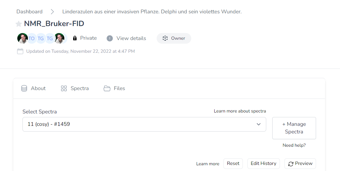 no processing data from Bruker format available via NMRrium · Issue #587 · NFDI4Chem/nmrxiv · GitHub