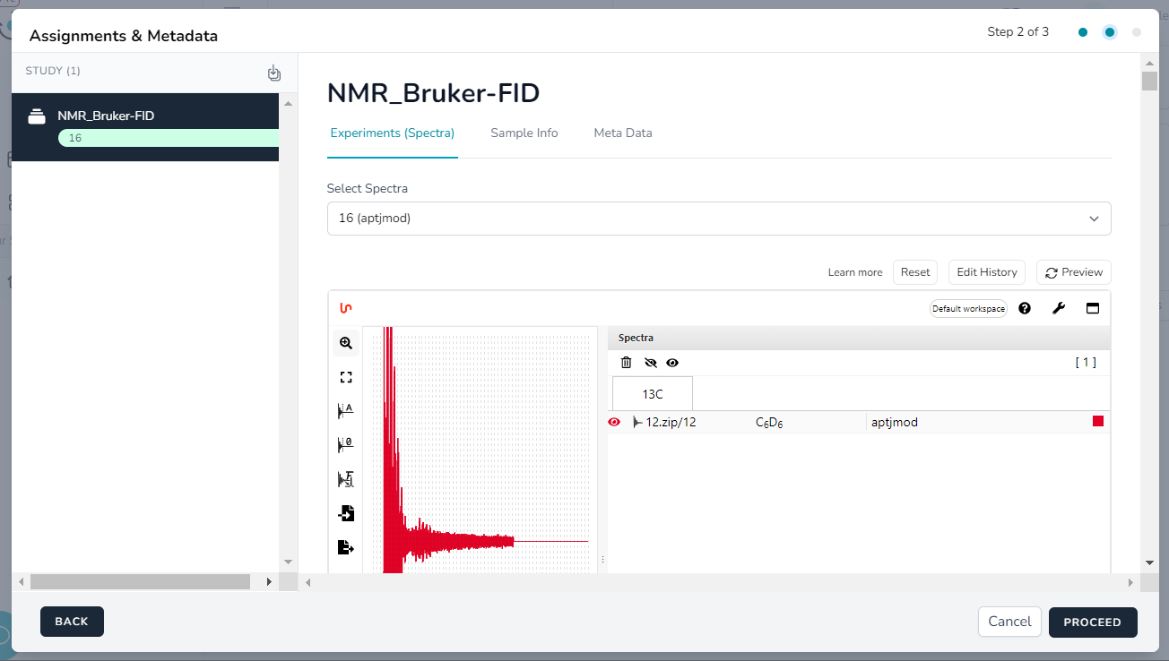 no processing data from Bruker format available via NMRrium · Issue #587 · NFDI4Chem/nmrxiv · GitHub