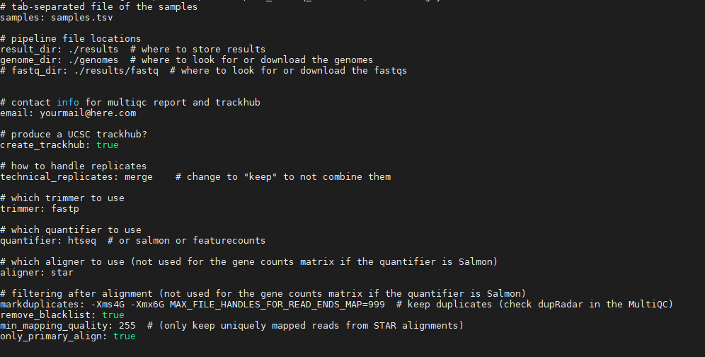 BUG: unwanted # character in config.yaml · Issue #718 · vanheeringen-lab/seq2science · GitHub