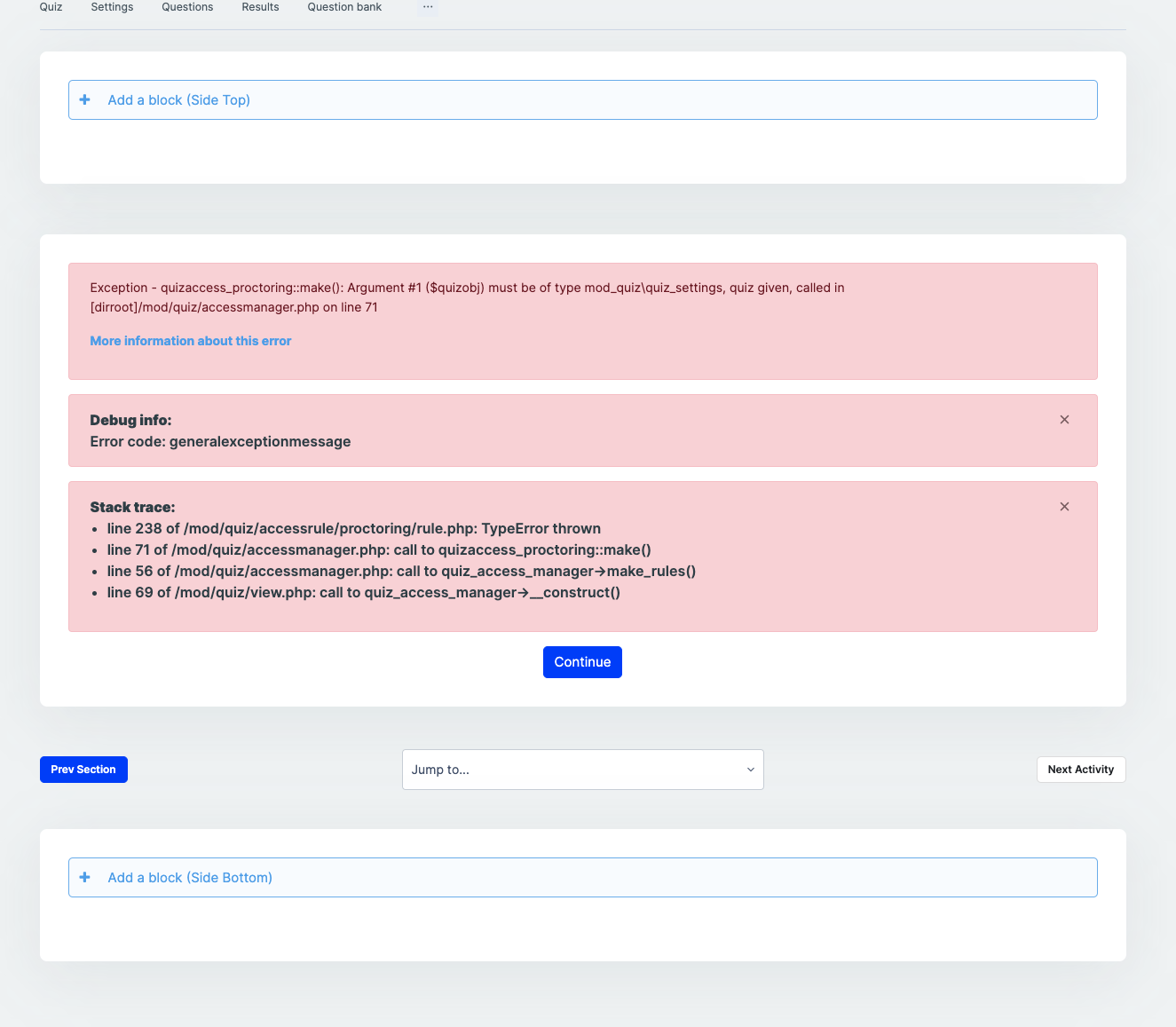 Error after updating · Issue #95 · eLearning-BS23/moodle-quizaccess ...