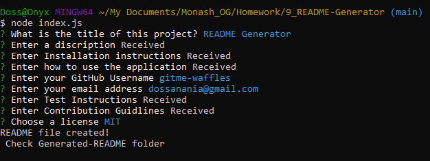 GitHub - gitme-waffles/README-Generator