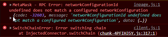 [Bug]: Cannot switch to linea testnet network using "wallet ...
