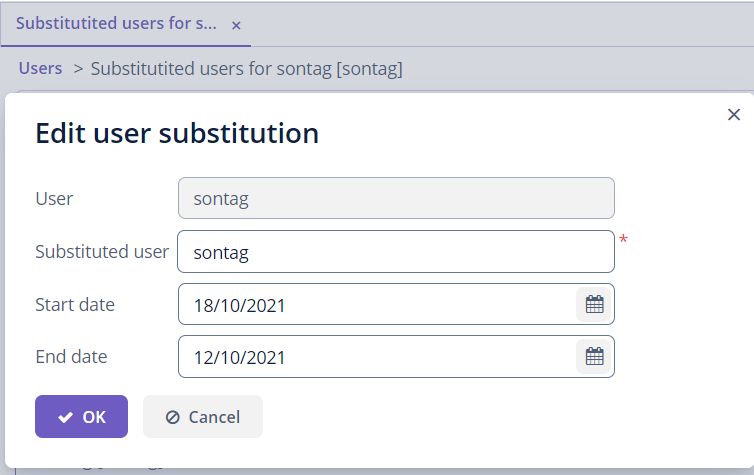 There is no validation during add User substitution action · Issue #112 · jmix-projects/jmix ...