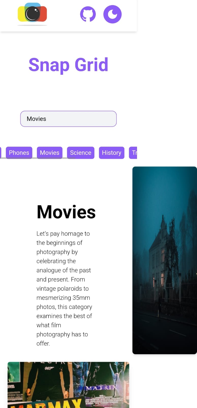 [BUG] Making Banner and description responsive · Issue #90 · Vijaykv5/SnapGrid · GitHub