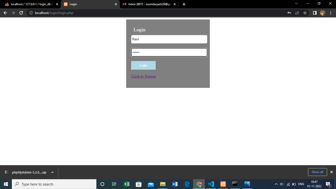 GitHub - SOUNDARYA-RK/loginPage