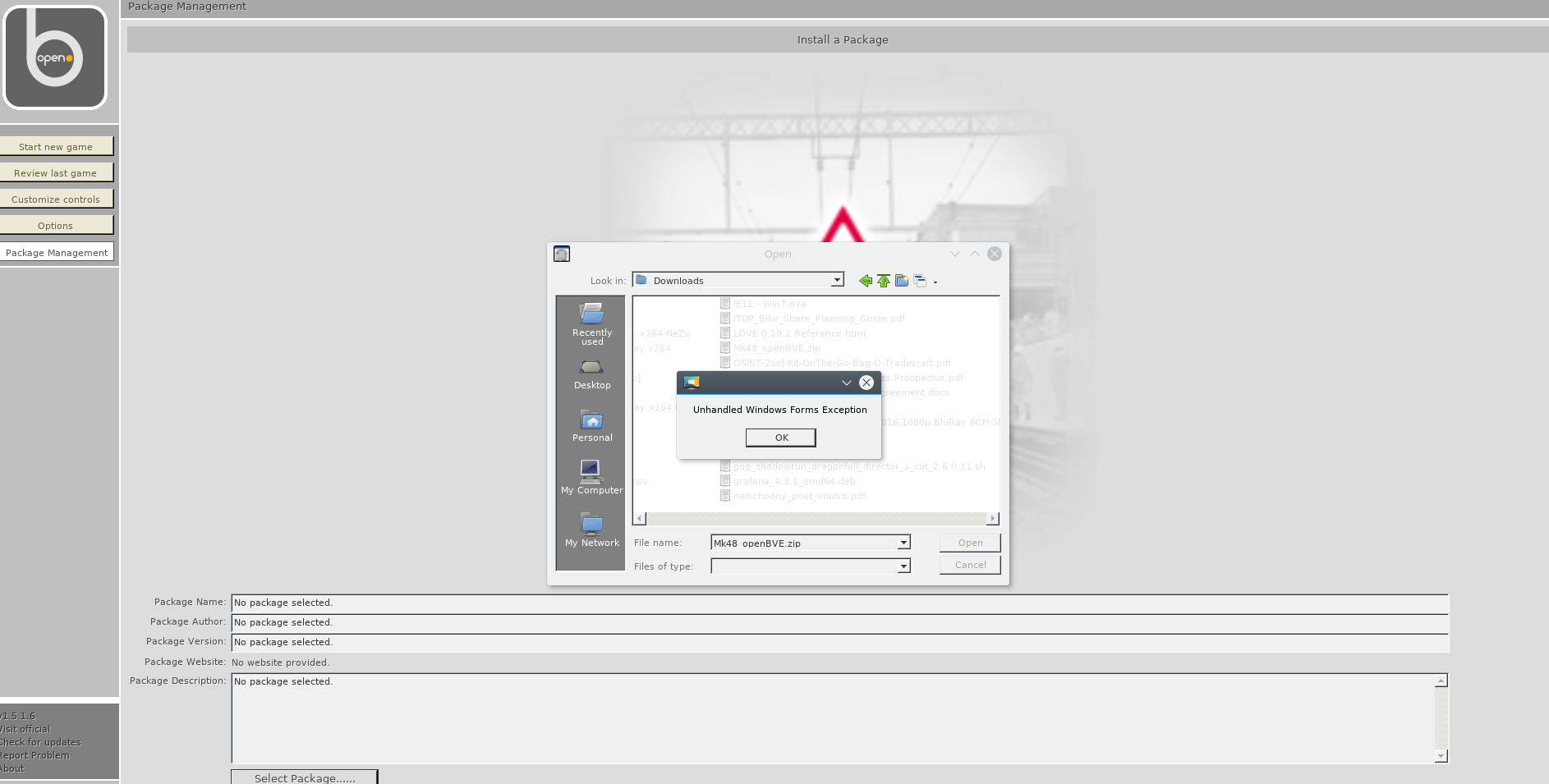 Package management · Issue #193 · leezer3/OpenBVE · GitHub