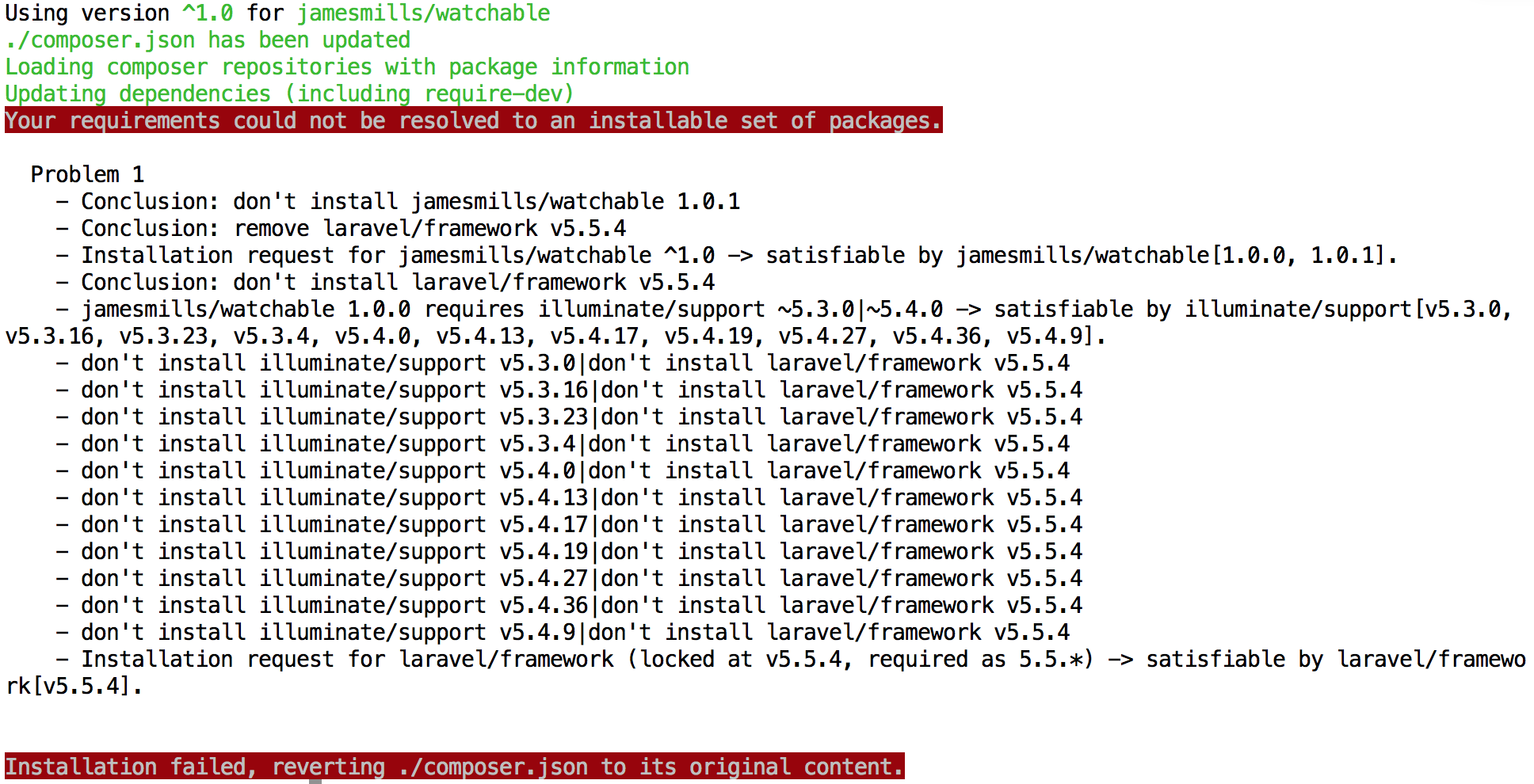 Awesome Package Please Add Support For Laravel 55 · Issue 7 · Jamesmillswatchable · Github