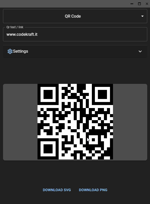 GitHub - erikyo/qr-app: QR App is a simple desktop application built using Tauri that allows you ...