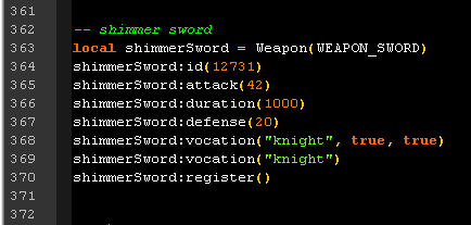 Errors in weapons by .lua, when equipping "two-handed" and the duration of weapons. · Issue ...