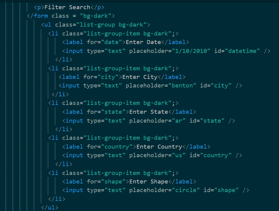 GitHub - umasivakumar232/UFOs: Using Javascript, HTML & CSS to create a webpage