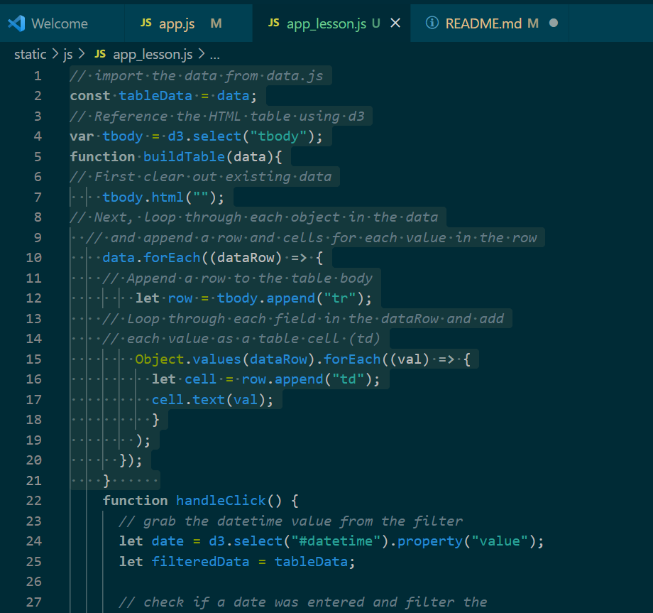 GitHub - umasivakumar232/UFOs: Using Javascript, HTML & CSS to create a webpage