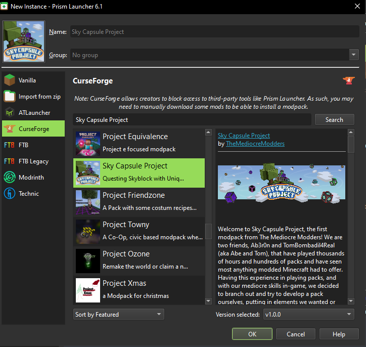Search function doesn't give exact result first · Issue #738 · PrismLauncher/PrismLauncher · GitHub