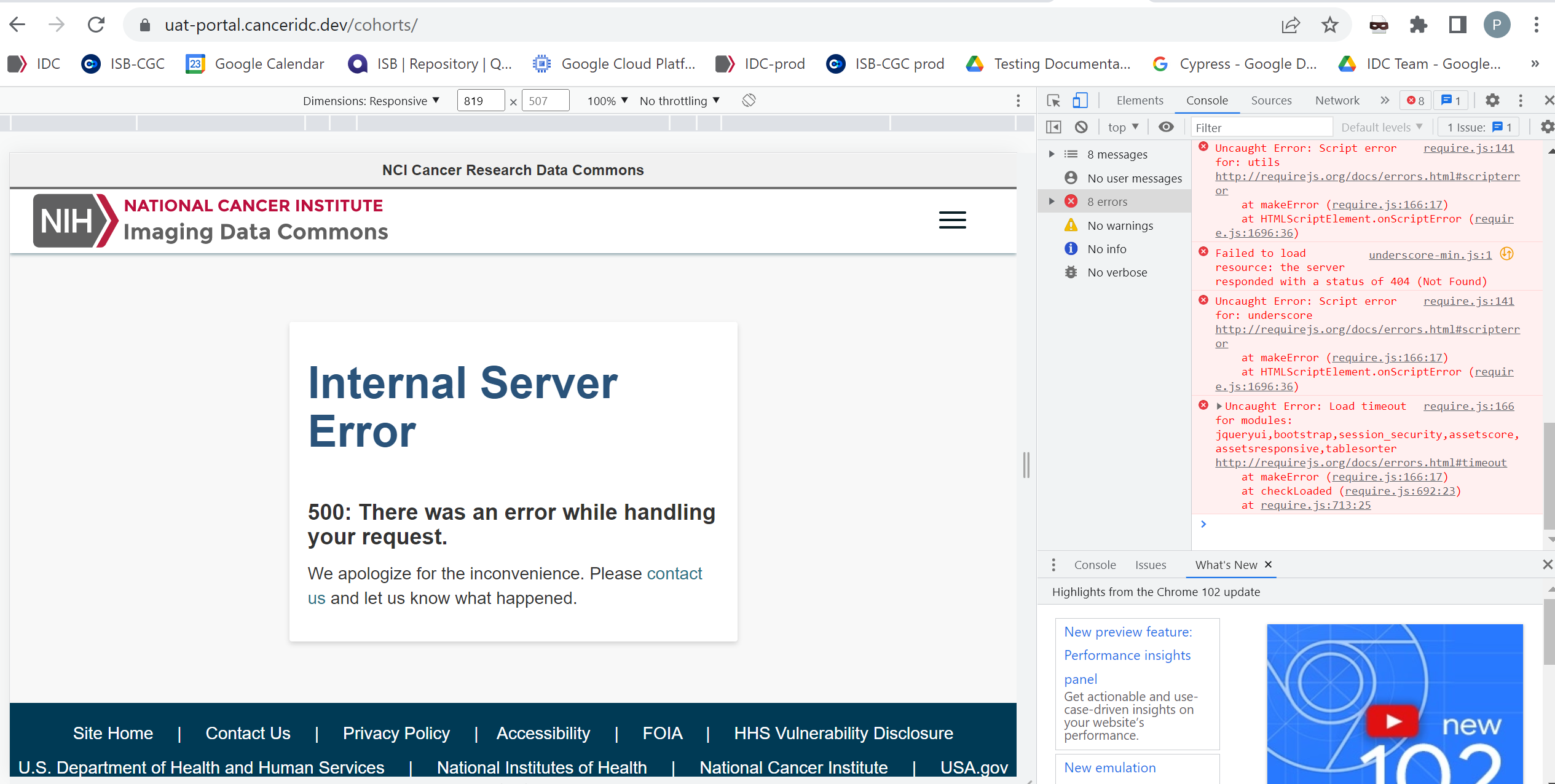 IN UAT tier, there is an internal server error while saving a new cohort. · Issue #989 ...